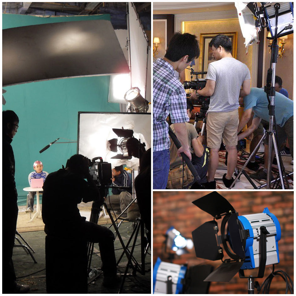 Alumotech 3200K 1000W Dimming Fresnel Tungsten Studio Video Spot Light ...