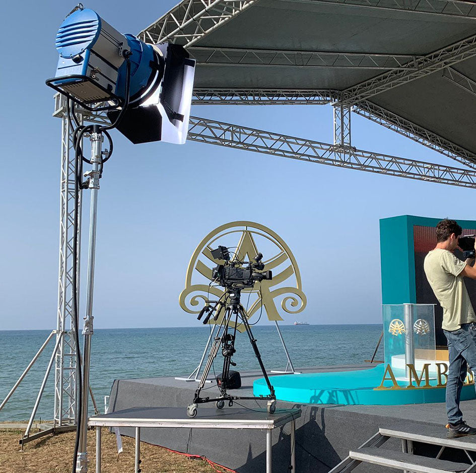 ALUMOTECH MFD-6000 Heavy Duty Light Stand Load 50KG Tripod For Film TV